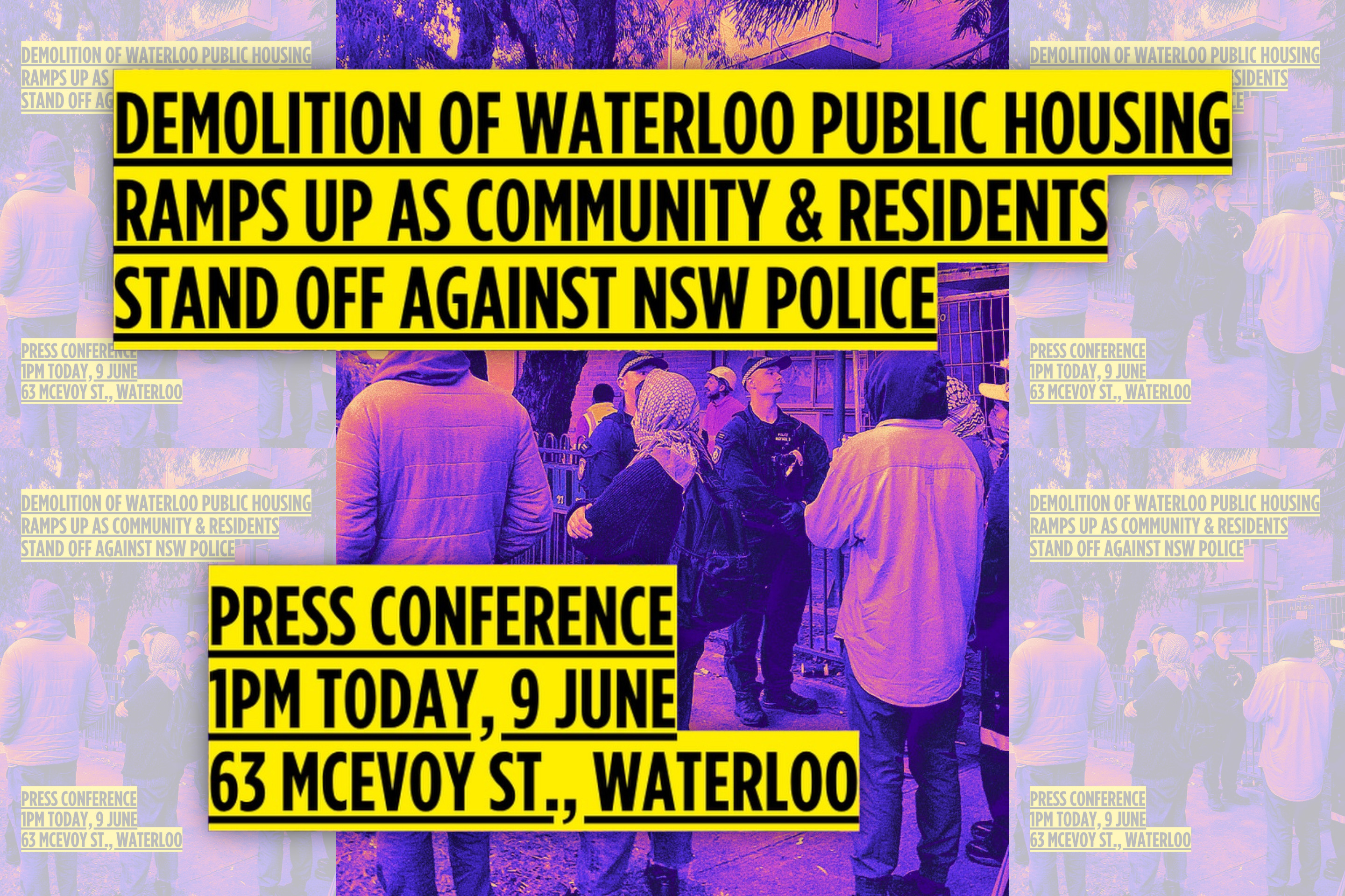 Save Waterloo Public Housing media conference