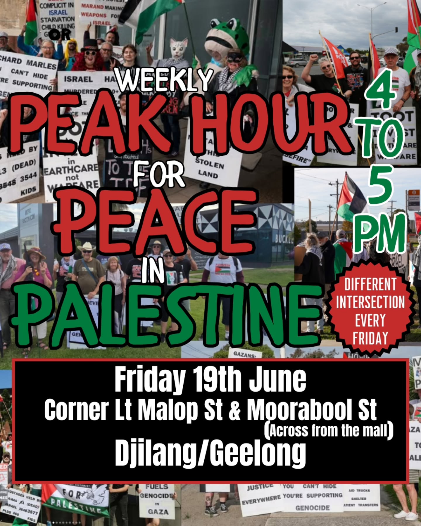 Peak Hour for Peace in Palestine