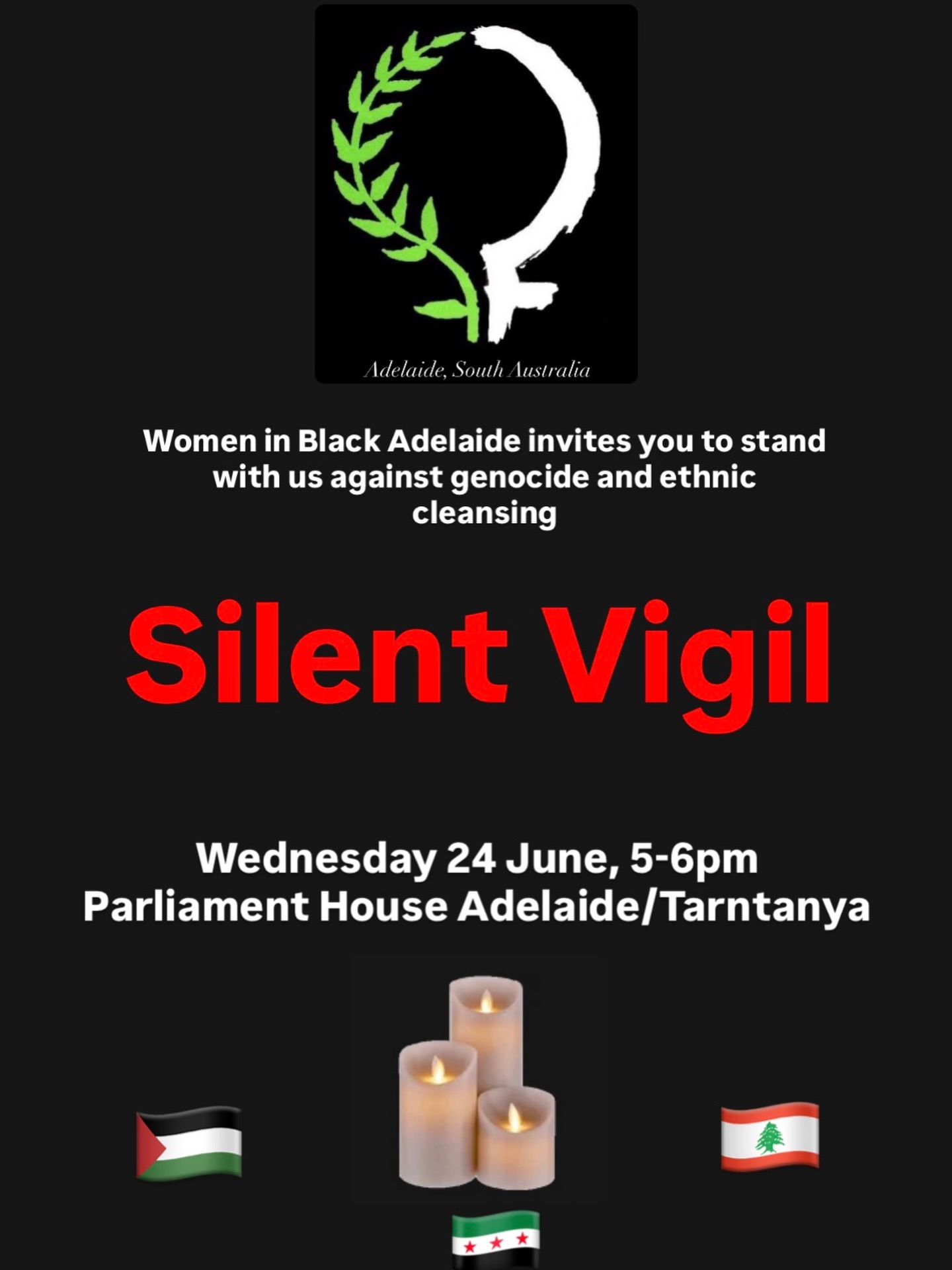 Silent Vigil against genocide and ethnic cleansing